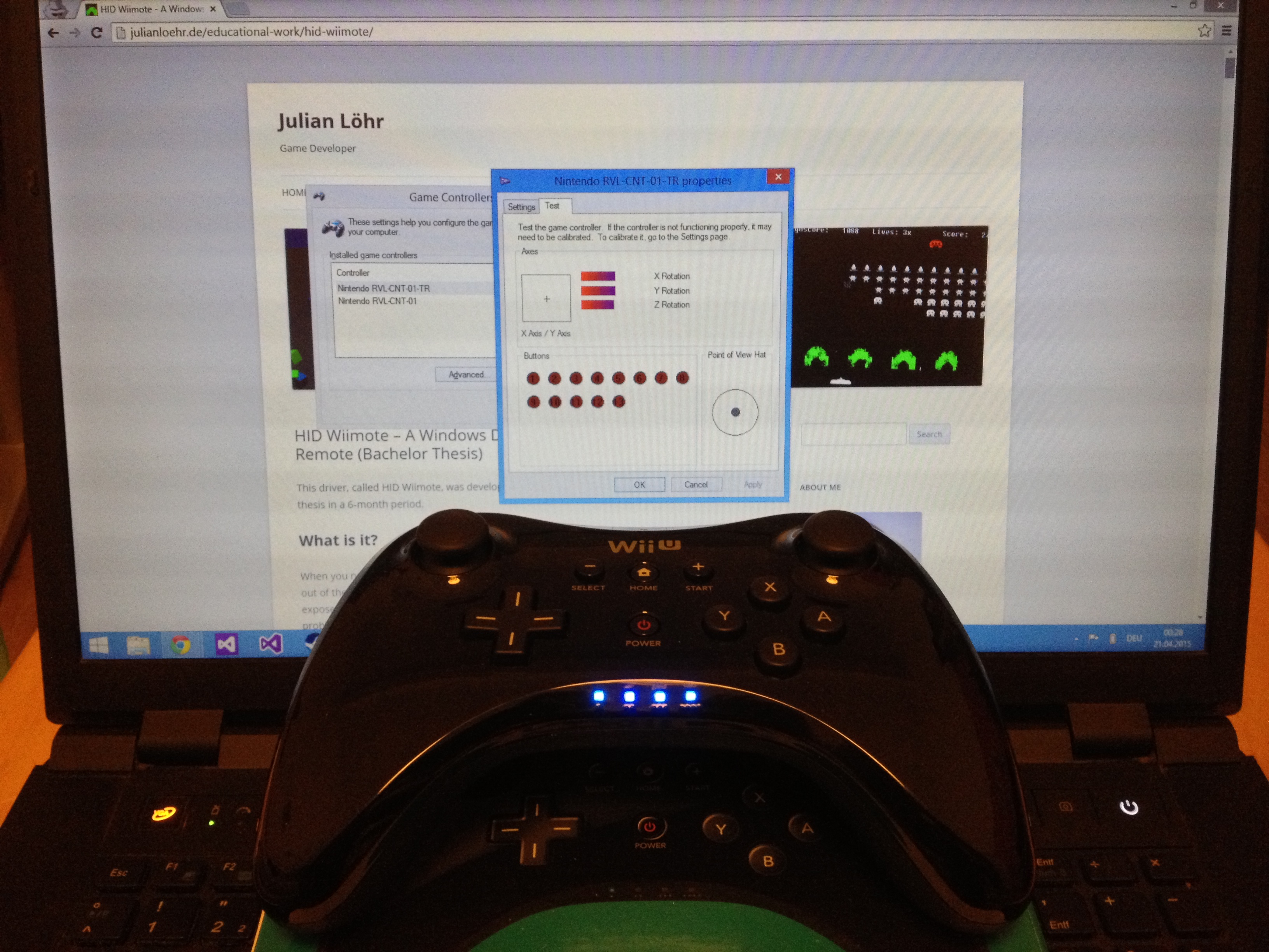 HID Wiimote Update 20.04.2015 - Julian Löhr